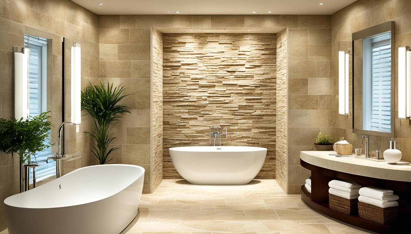 Elegant Natural Stone Bathroom Tile Ideas - Natural Stone