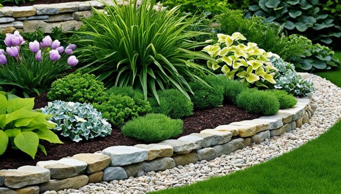 Unique Natural Stone Border Edging Ideas