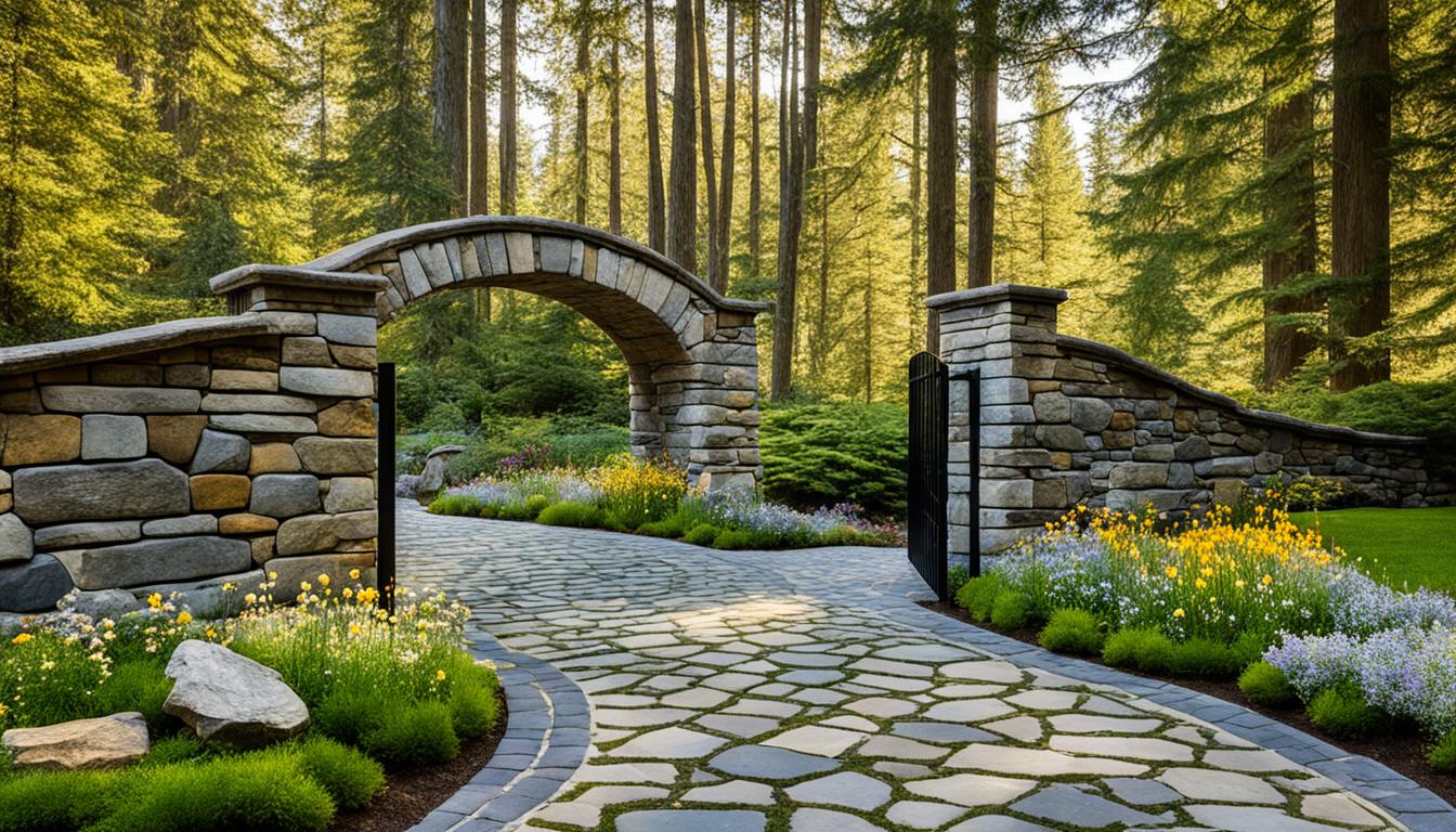 Elegant Natural Stone Driveway Ideas for Homes - Natural Stone