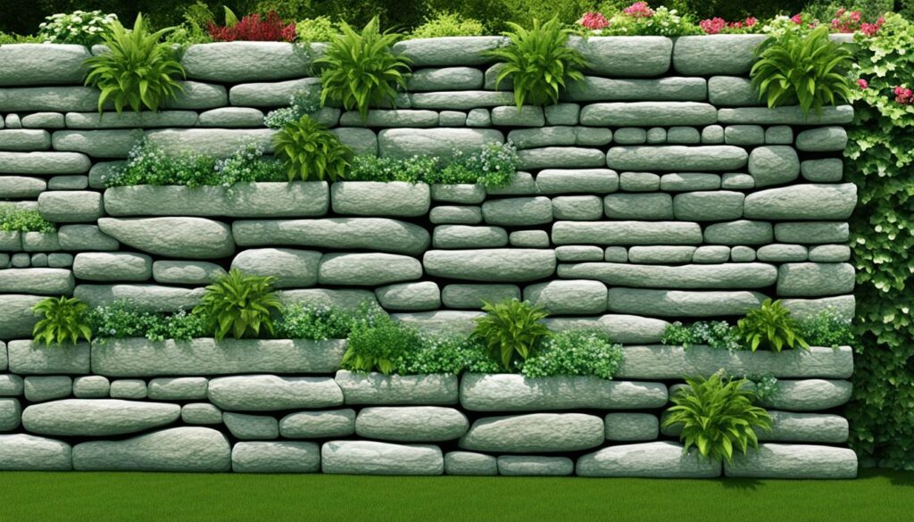 Inspiring Natural Stone Garden Wall Ideas