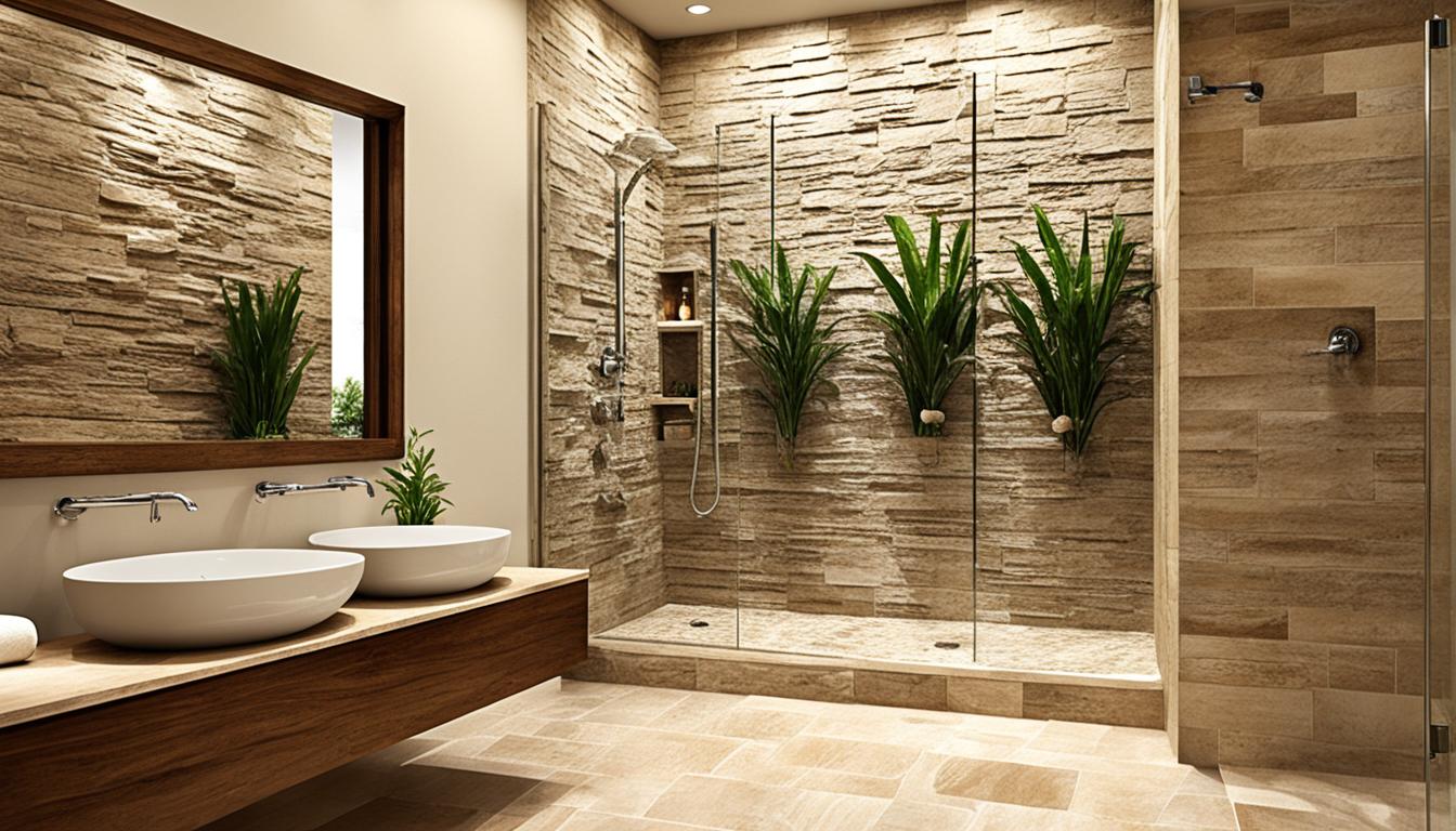 Natural Stone Walk-In Shower Inspiration