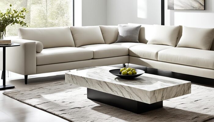 Elegant Natural Stone Coffee Table for Chic Decor
