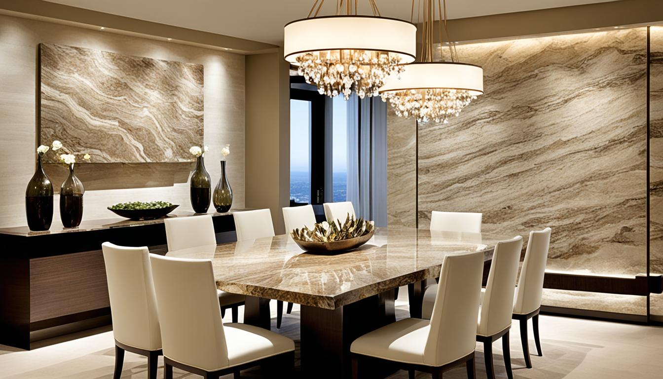 Elegant Natural Stone Dining Tables for Homes